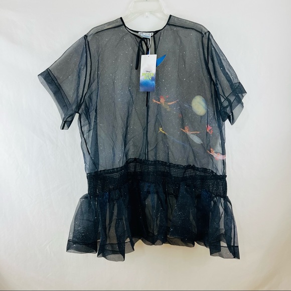 Zara | Tops | Zara Disneys Peter Pan Sheer Tunic | Poshmark